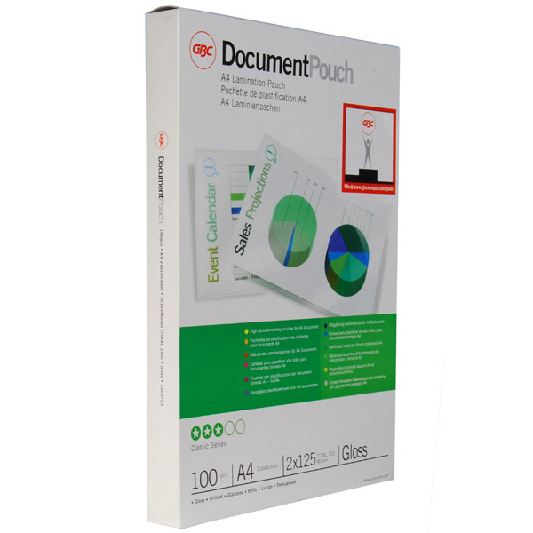 Pochettes de plastification A4 125 microns (boîte de 100) - polypro 125 ...