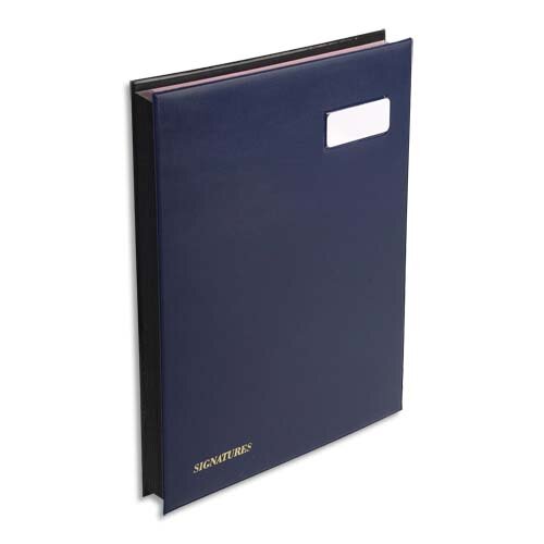 Parapheur 24 compartiments bleu, couverture en PVC expansé EXACOMPTA ...