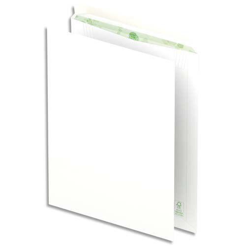 Boîte de 250 pochettes recyclées extra blanches 90g format C4 229x324 ...