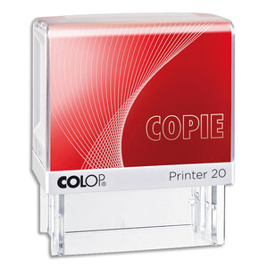 Timbre formule COPIE - Printer 20 L à encrage automatique Rouge. Dim ...